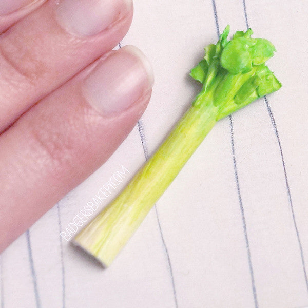CELERY Dollhouse Miniature, Food for Dolls 1/3, 1/4, 1/6, 1/12 Scale ...