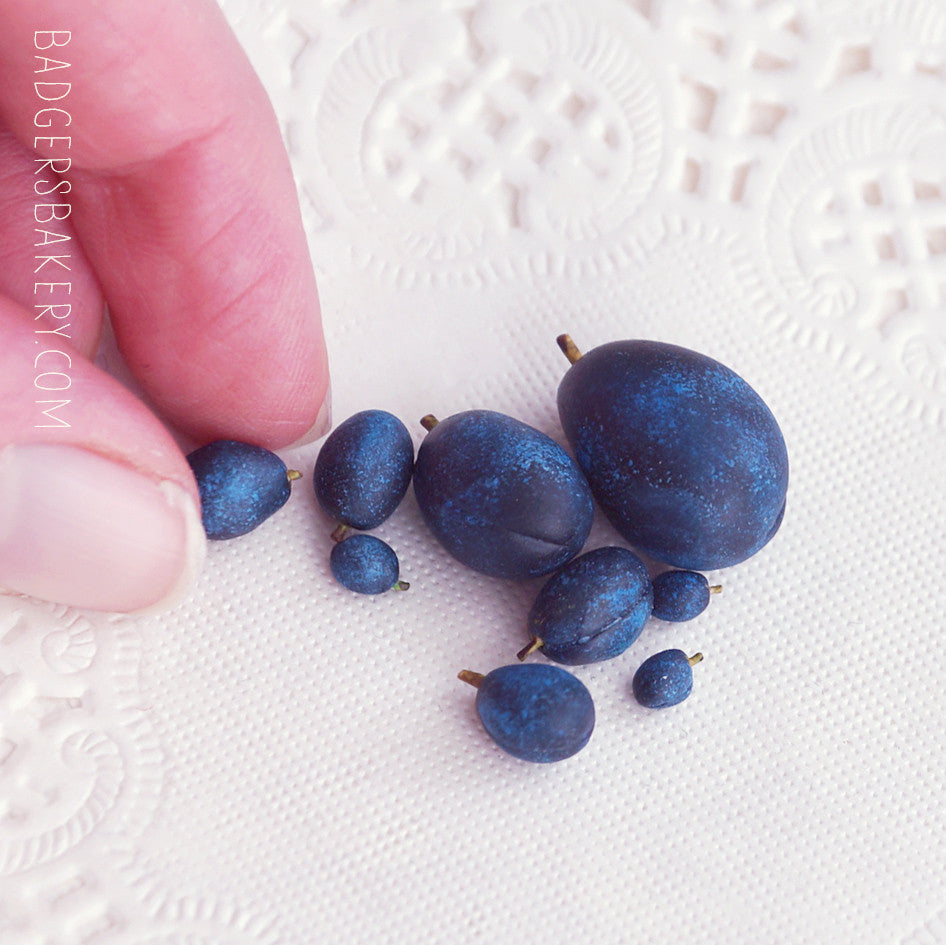 MINIATURE PLUMS Set of 3, 1/4, 1/3, 1/6, 1/12, Dollhouse Scale – Badger ...