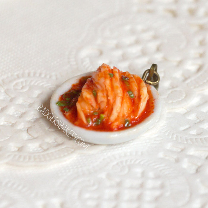 KIMCHI Necklace, Traditional KOREAN Dish in Miniature – Badger's Bakery