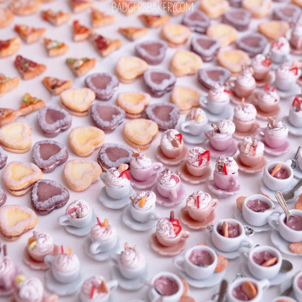 FRIDGE MAGNETS SET 3 pcs Miniature Food Kitchen Decor – Badger's Bakery