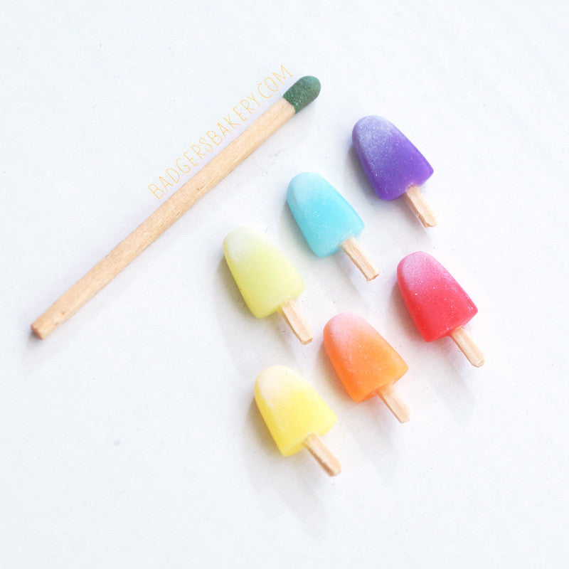 Miniature POPSICLES, Fake Ice Pops for Dolls 1/3, 1/4, 1/6, 1/12 scale ...